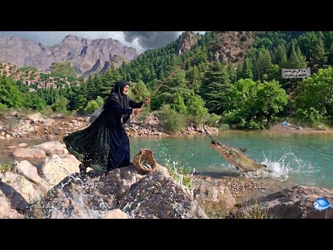 A true mountain legend; When a nomadic woman brought a river giant to his knees! 🔥