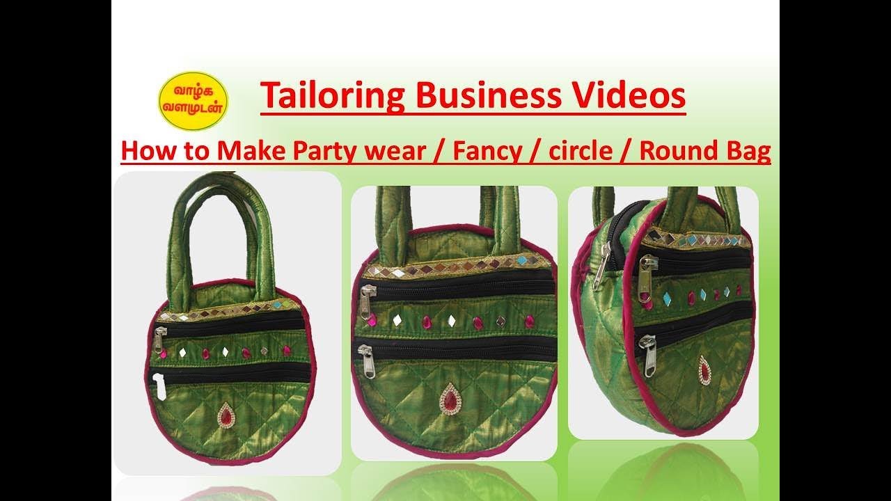 Round / Cirlce Bag / Party wear / Fancy / stylish / cirlce bag / how to ...