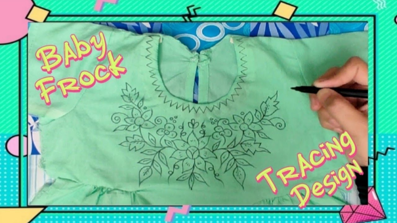 Latest Baby Frock Design | Easy To Trace Hand Embroidery Designs ...
