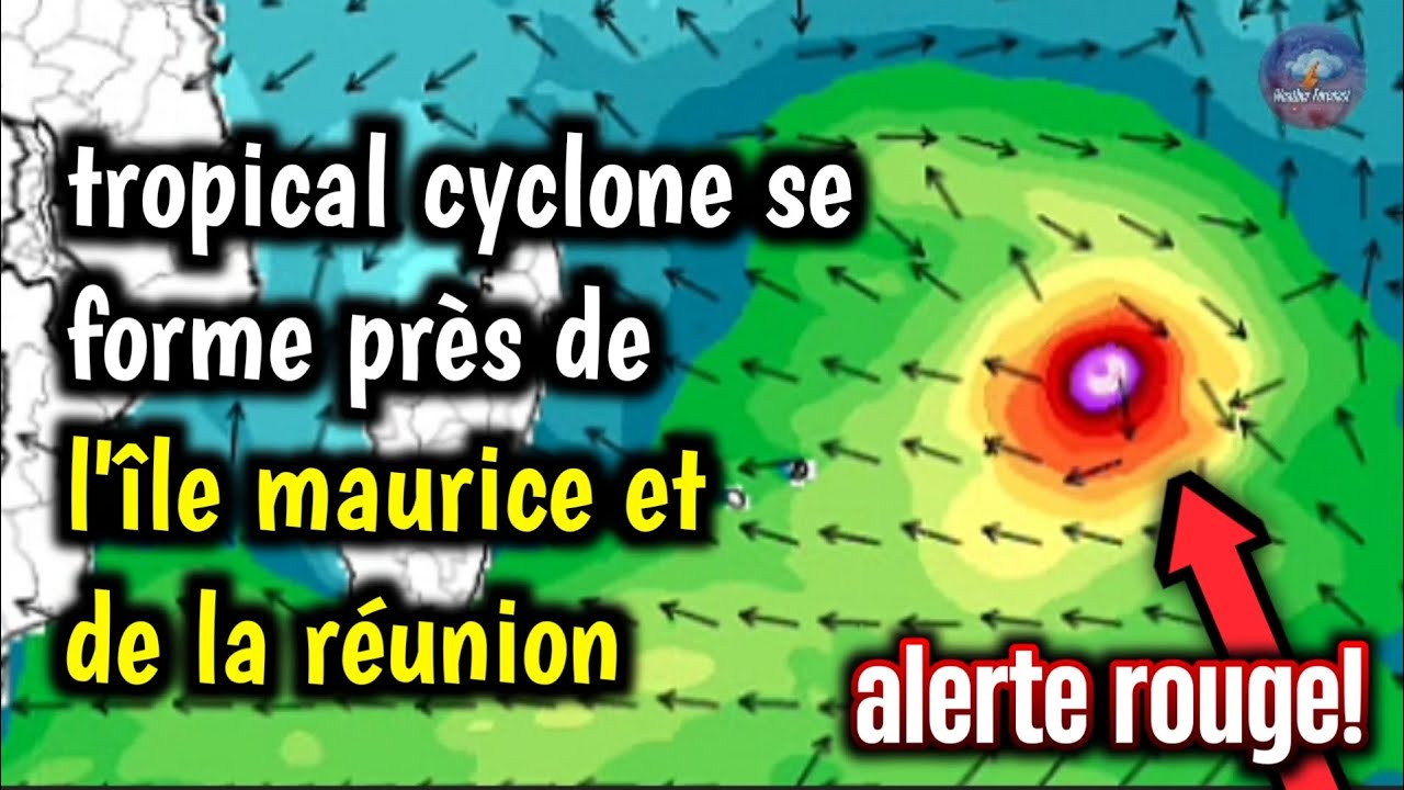 tropical cyclone menace la Réunion et l'île Maurice «météo 10th février ...