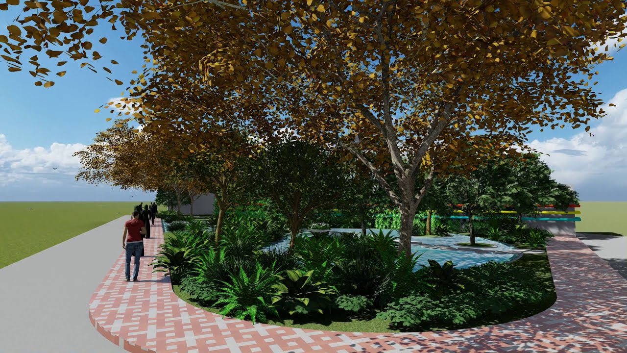 Landscaping Water Body Detail Design - YouTube