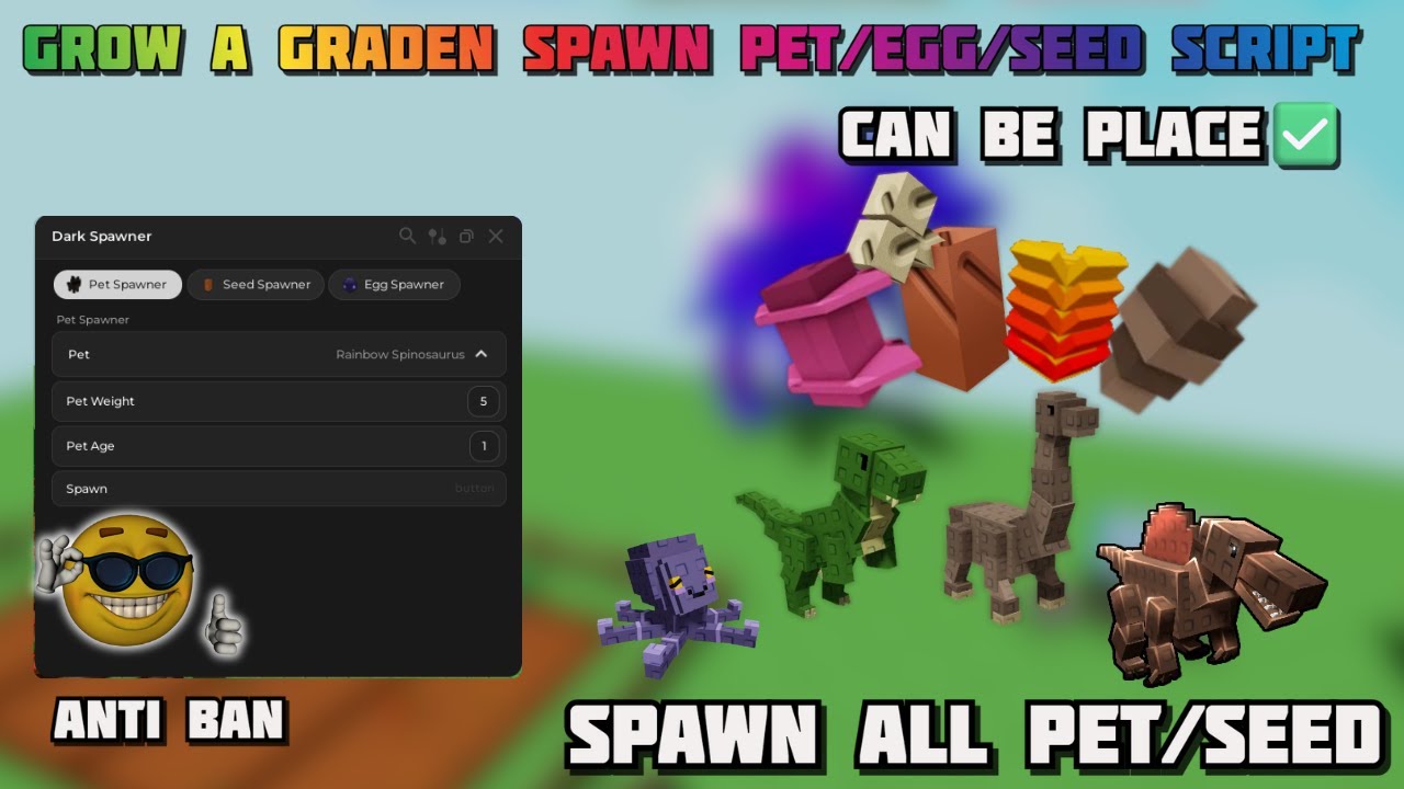 [NEW🧬] Best Grow a Garden Dark Spawner Script PET & SEEDS SPAWN SCRIPT ...
