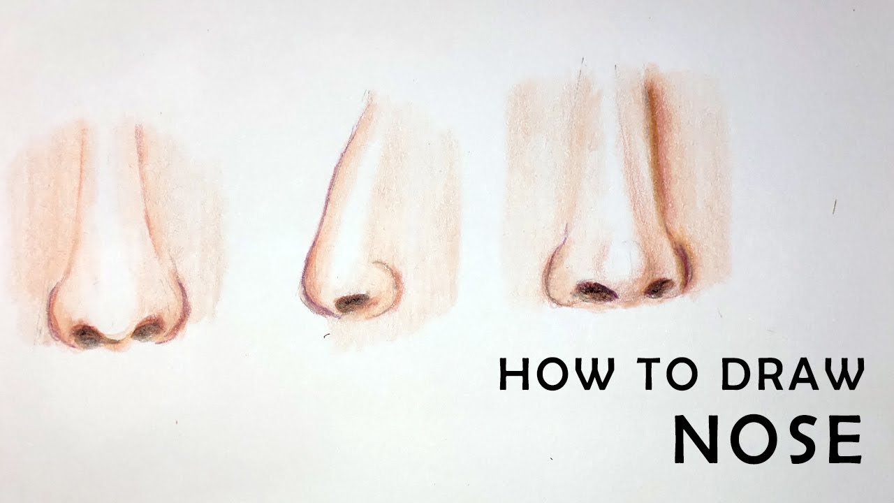 HOW TO DRAW A NOSE FOR BEGINNERS - YouTube