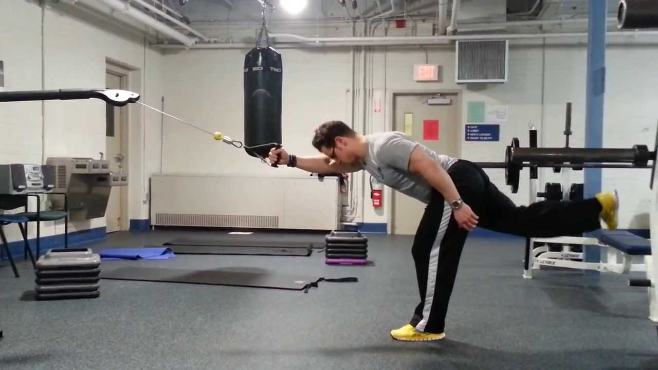 BryanFrancisFitness-Cable Single Leg Romanian Deadlift - YouTube