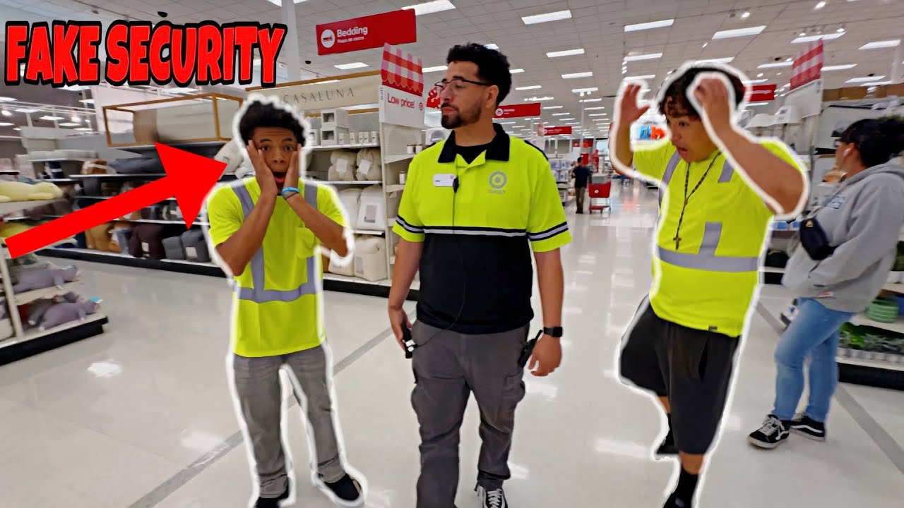 Fake Security in Public Prank! (We Fought) - YouTube
