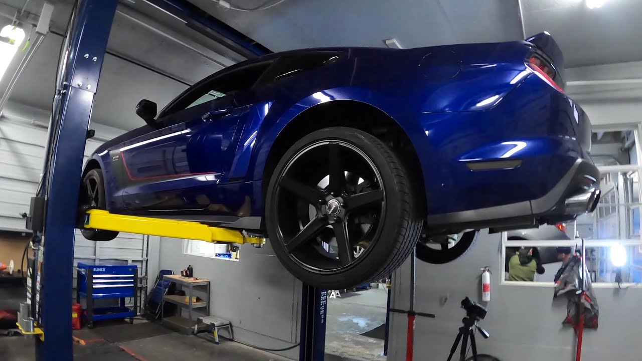 S550 Mustang Steeda Rear IRS Subframe Braces Install - YouTube