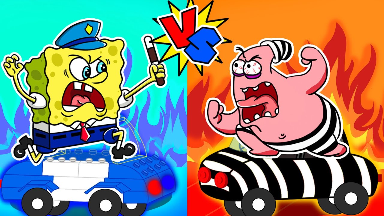 Spongebob Police Car vs Bad Car | Sad Story But Happy Ending ...