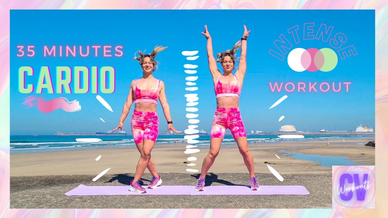 35 MIN CARDIO WORKOUT | Super sweaty HIIT | Intense | No equipment ...