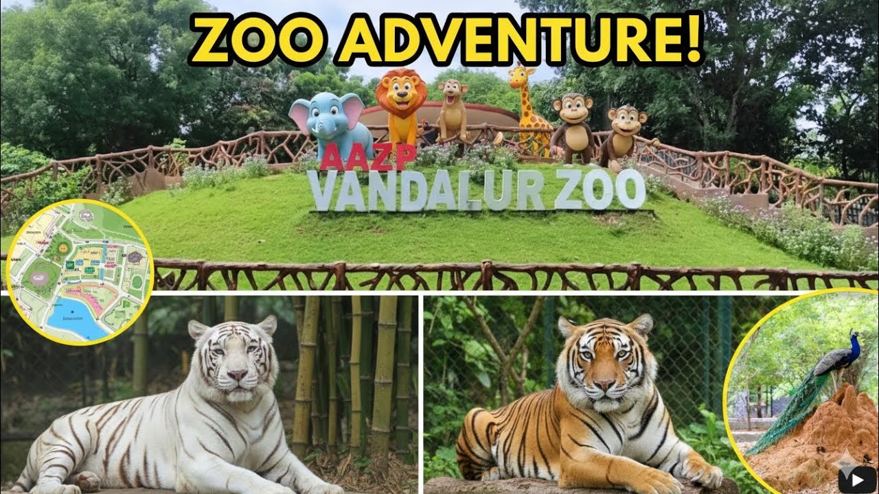 Cycling Through the Wild! 🐯 Vandalur Zoo Full Tour - YouTube