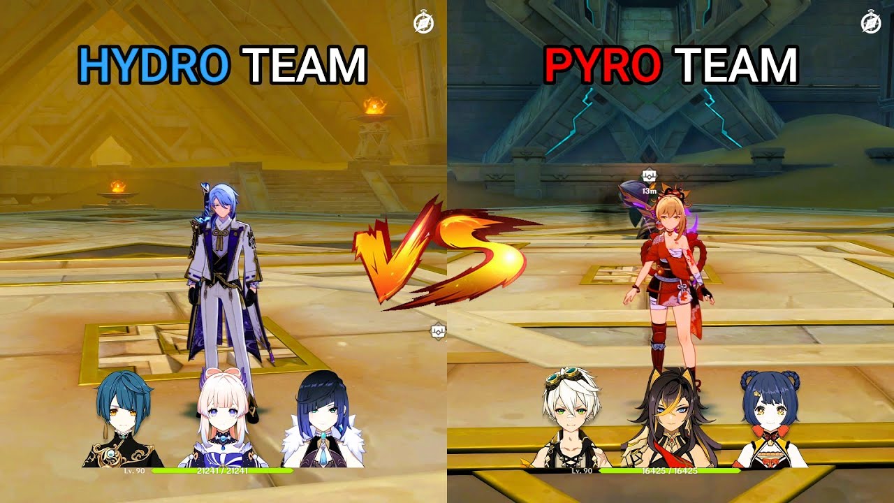 Hydro vs Pyro! Who is the best Team? GAMEPLAY COMPARISON! - YouTube
