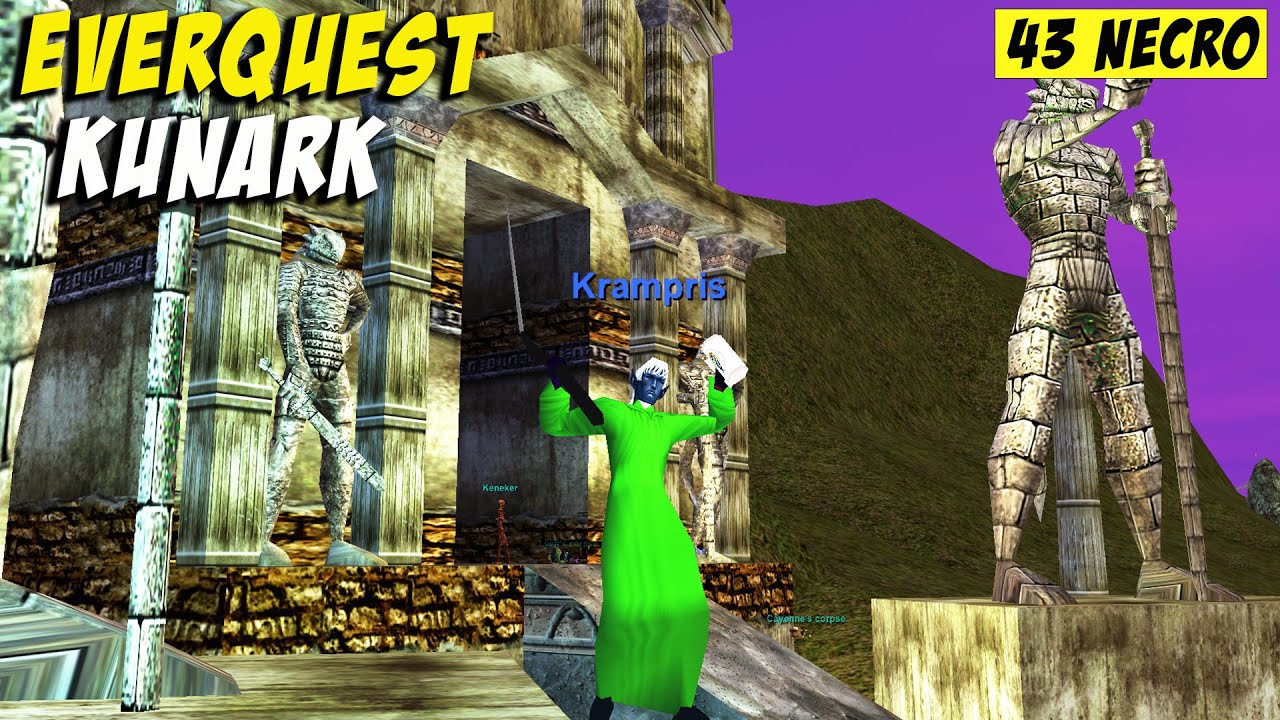 Kunark Day 2 Droga & Dreadlands - Everquest p99 (Green) Necro 43 - YouTube