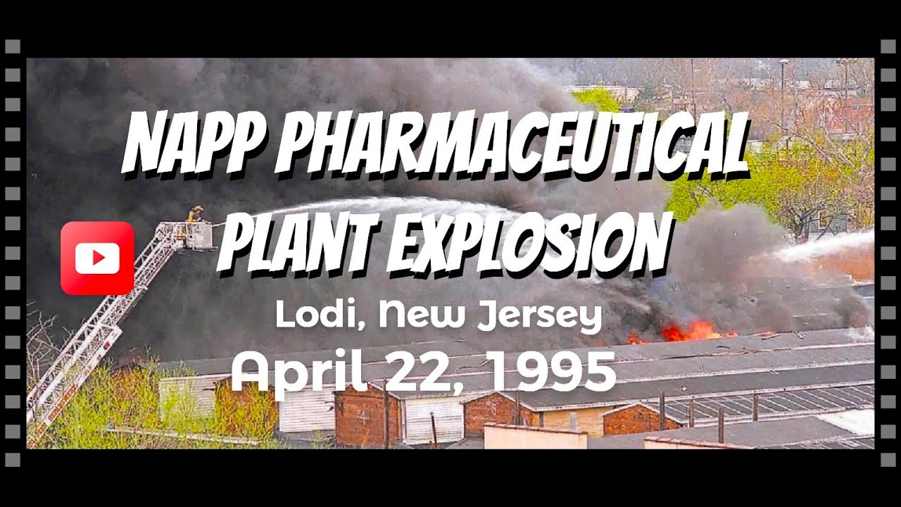 Napp Pharmaceutical Plant Explosion 1995. Lodi, NJ. {AI Color Enhanced ...
