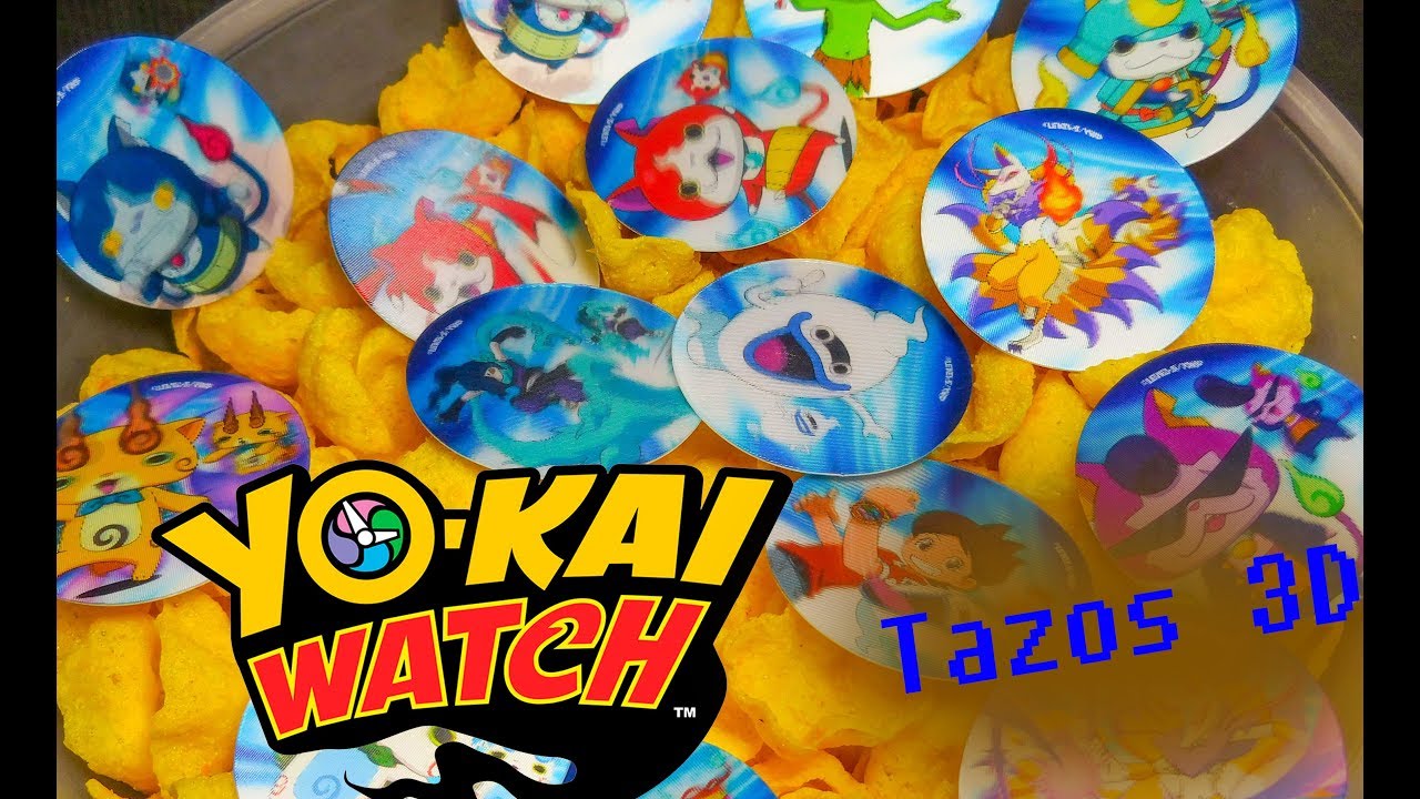 Tazos 3D Yo-Kai Watch 2018? [Girator 3-D] | VisTazo - YouTube