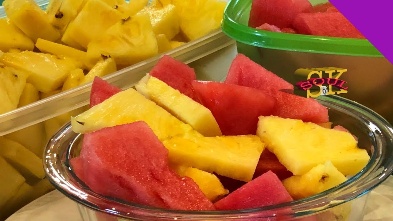 How to Cut Pineapples and Watermelons - YouTube