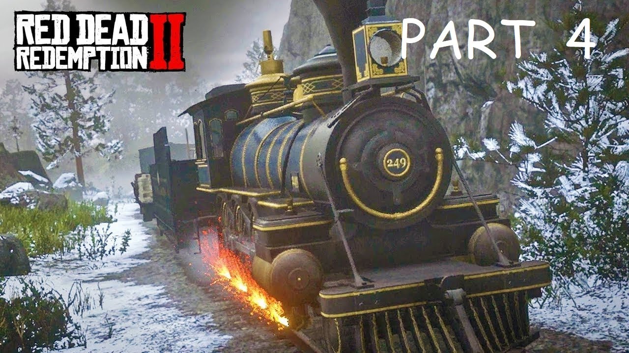 ROBBING CORNWALL'S TRAIN!!! RDR2 PART4 - YouTube