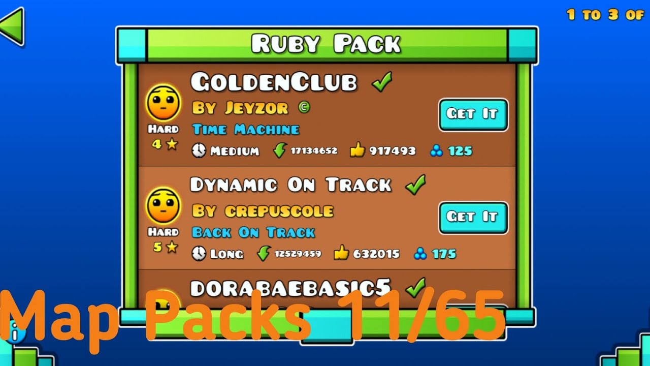 [Map Packs 11/65] Ruby Pack 100% (Geometry Dash) - YouTube