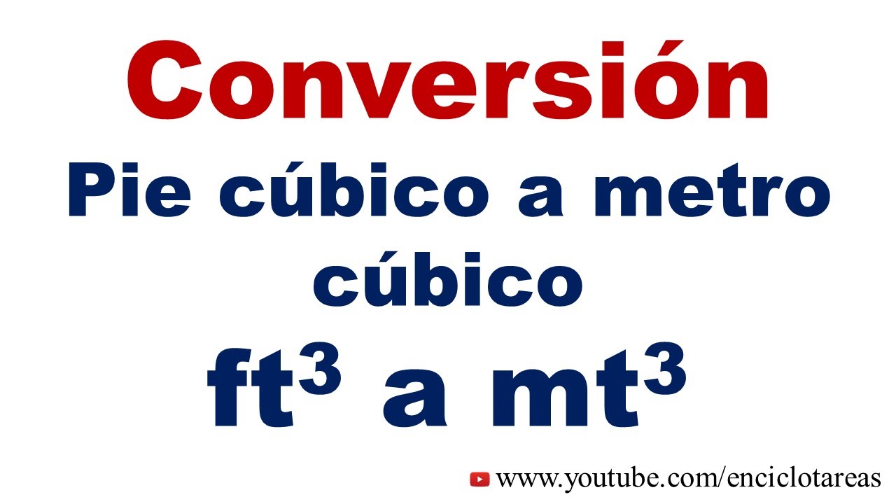 Convertir De Pies C bicos A Metros C bicos ft A M YouTube