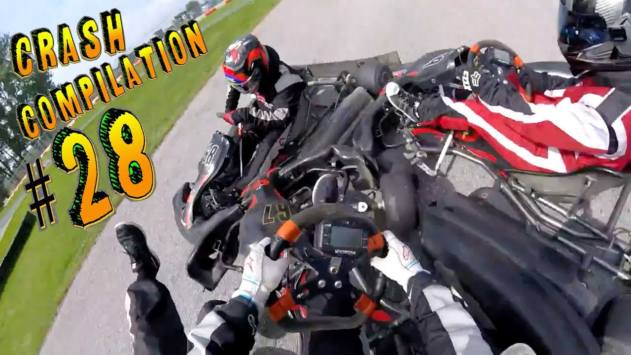 Go kart crash compilation #28 LB - YouTube