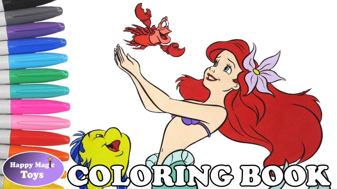 Disney Princess Ariel Coloring Book Pages The Little Mermaid Princess ...
