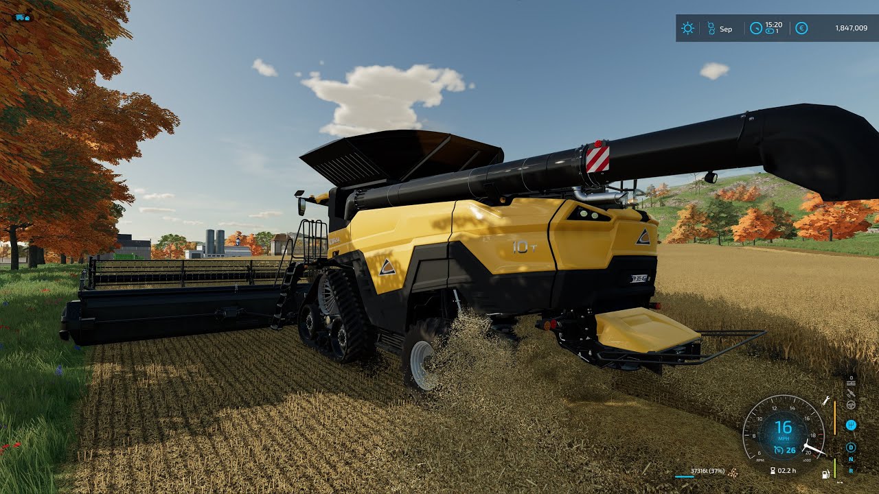 FS 22 Haut-Beyleron (Precision Farming) * 74 * Oat Harvest, Cereal ...