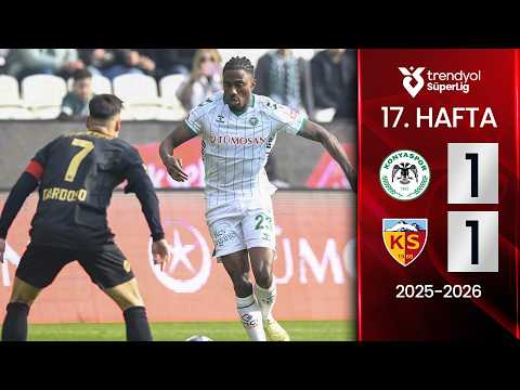 Konyaspor (1-1) Kayserispor | MAÇ ÖZETİ | 17. Hafta - 2025/2026