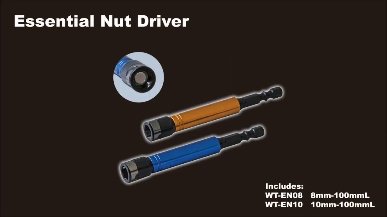 WT EN08 & WT EN10 Essential Nut Driver - YouTube
