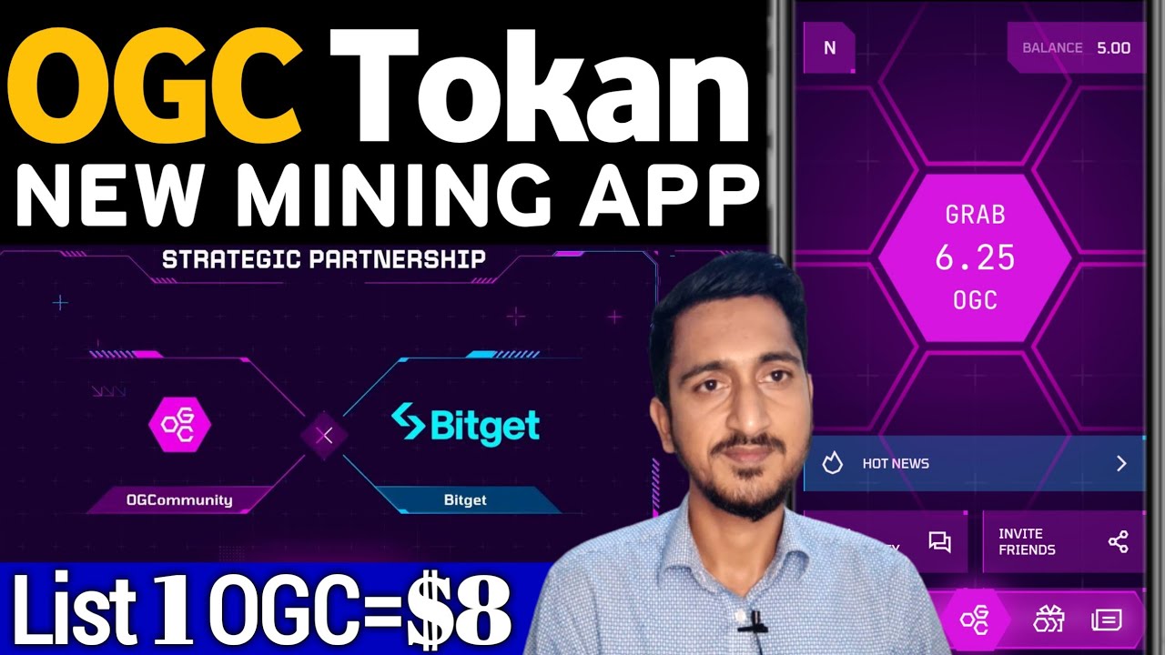 OGC New Mining App 2024 1OGC=$8 Full Tutorial Partnership with Bitget/Here Wallet/Note Coin ...