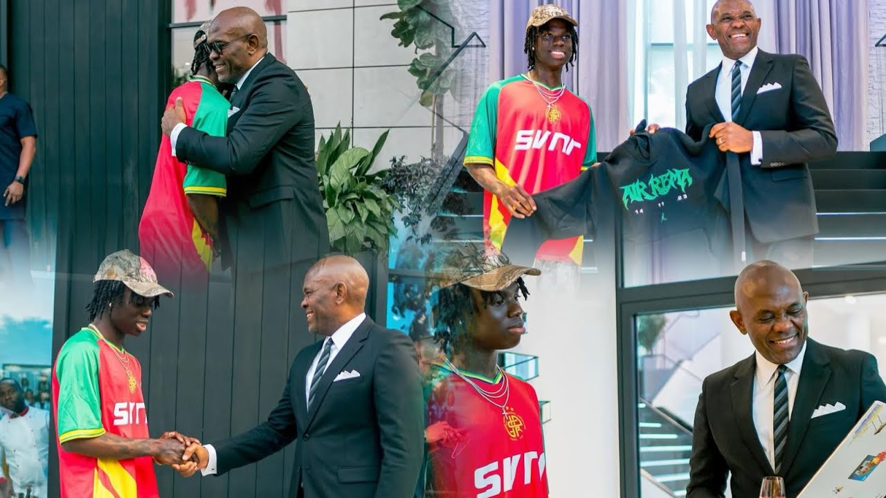 Rema Explores Tony Elumelu's Lavish Mansion in Lagos - YouTube