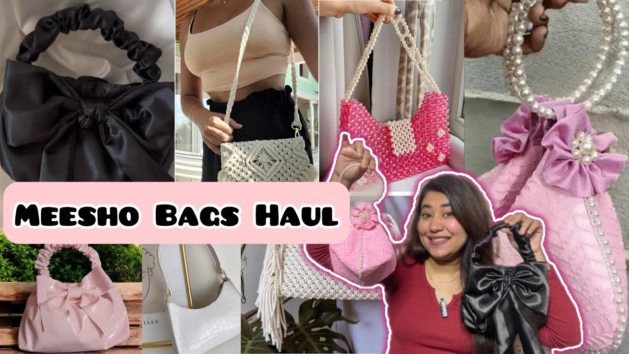 MEESHO BAGS HAUL🛍️ Fast Delivery 🚚 Trendy Bags - YouTube