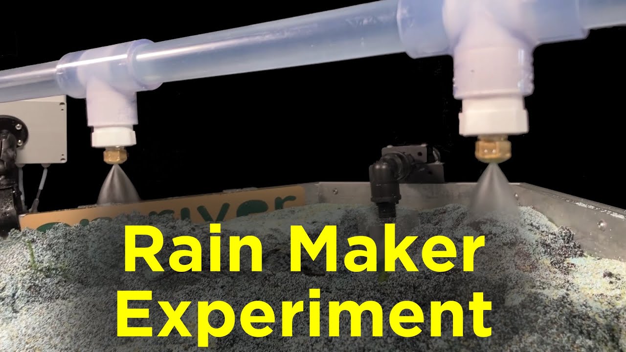 Rain Maker Stream Table Experiment - YouTube