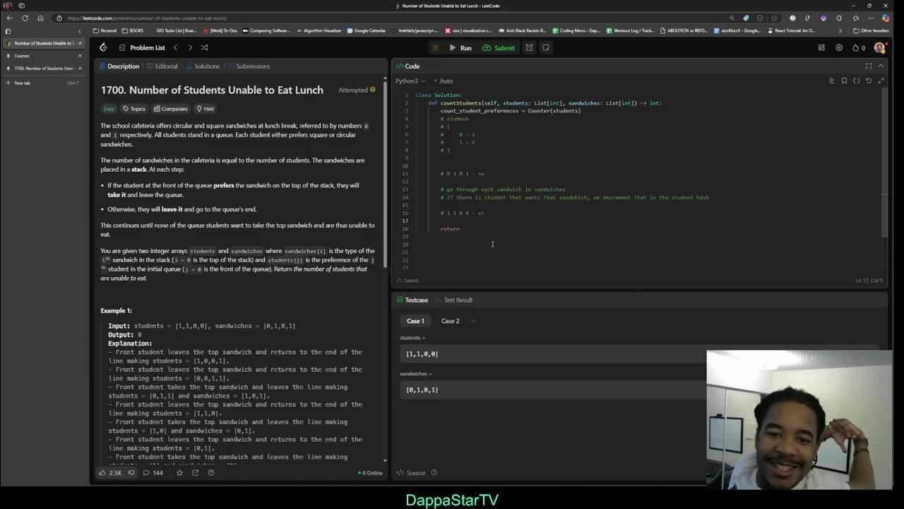 Leetcoding with Dappa! Jan 20 via Neetcode.io! - YouTube