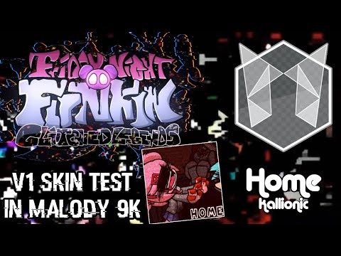 Malody Glitched Legends skin test + FNF DDTO Home 9K - YouTube