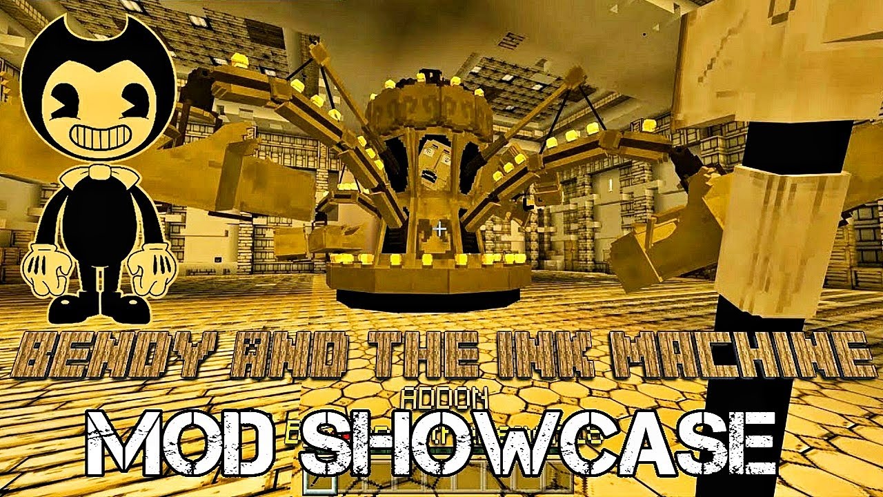 Minecraft Mod Showcase: Bendy And The Ink Machine Addon for MCPE - YouTube