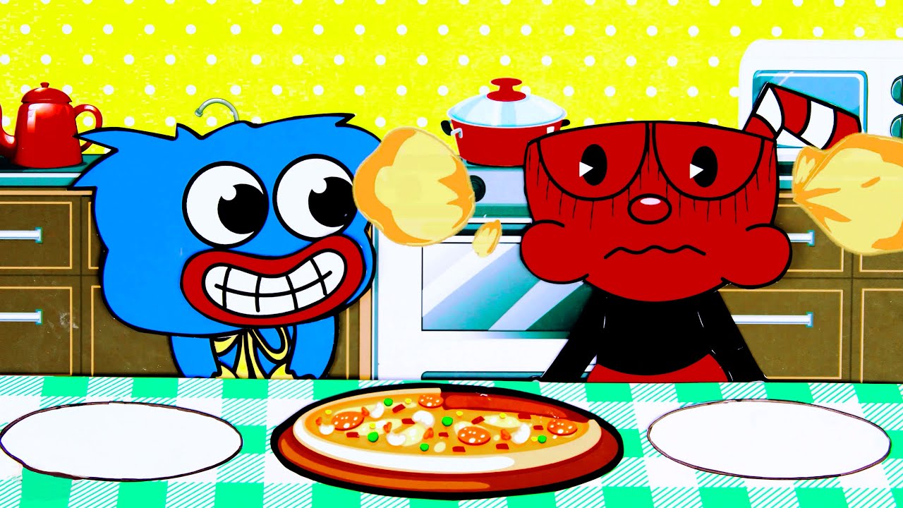 Huggy's joke: Cuphead is so sad with Huggy Wuggy || Poppy Playtime ...