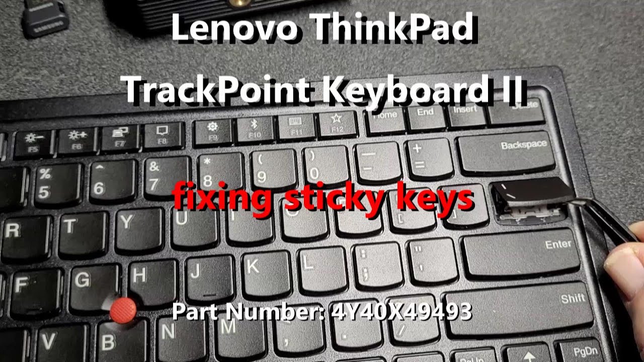 Lenovo ThinkPad TrackPoint II Sticky Keys - YouTube