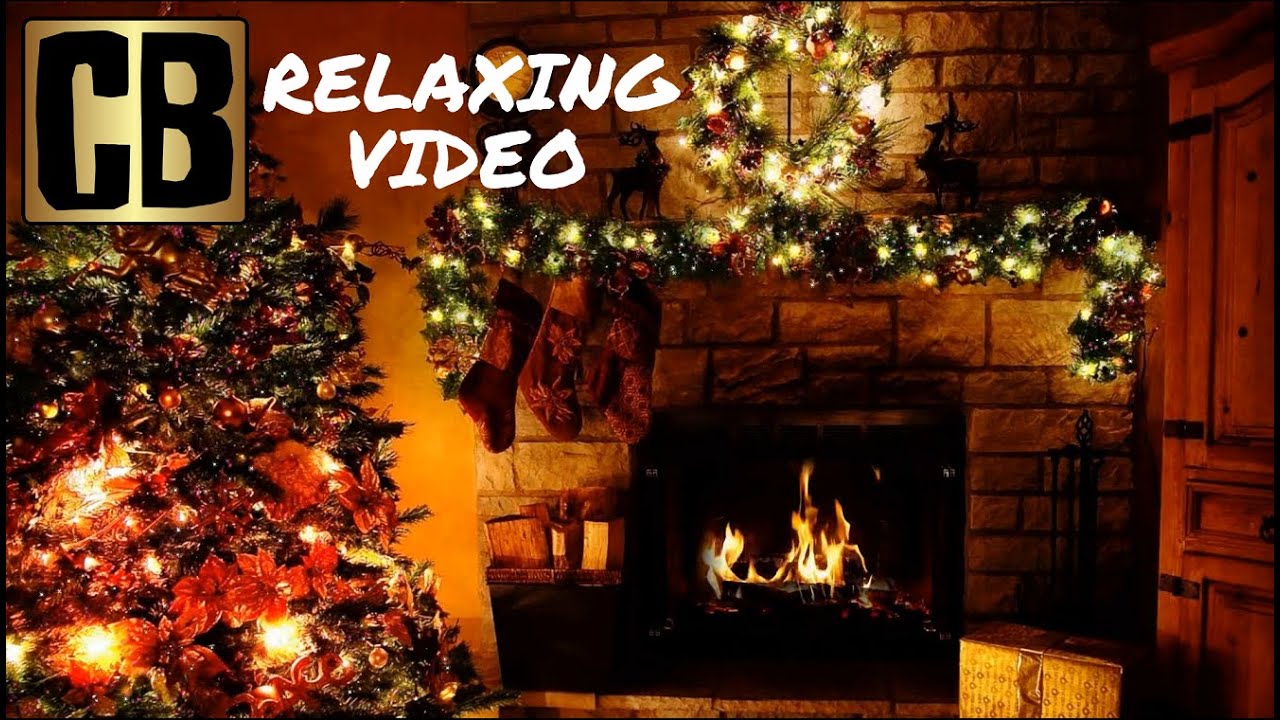🎄 Relaxing Cozy Christmas Music with fireplace fire🎁 124 - YouTube