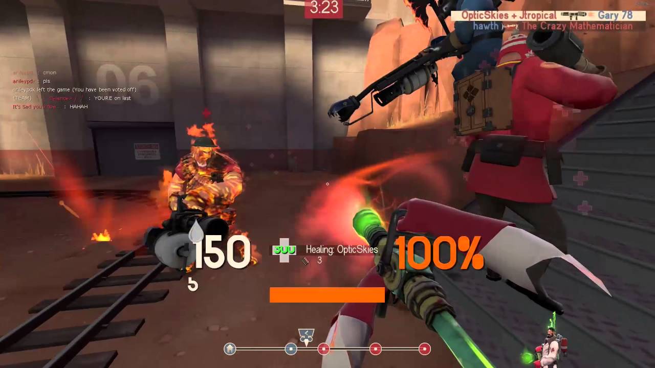 TF2 unusual isotope flower power medigun showcase - YouTube