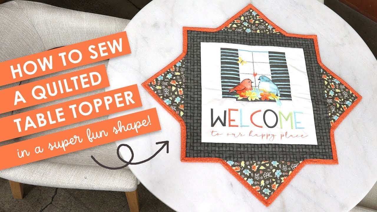 🧵 How to Sew a Stunning Table Topper from a Fabric Panel - YouTube