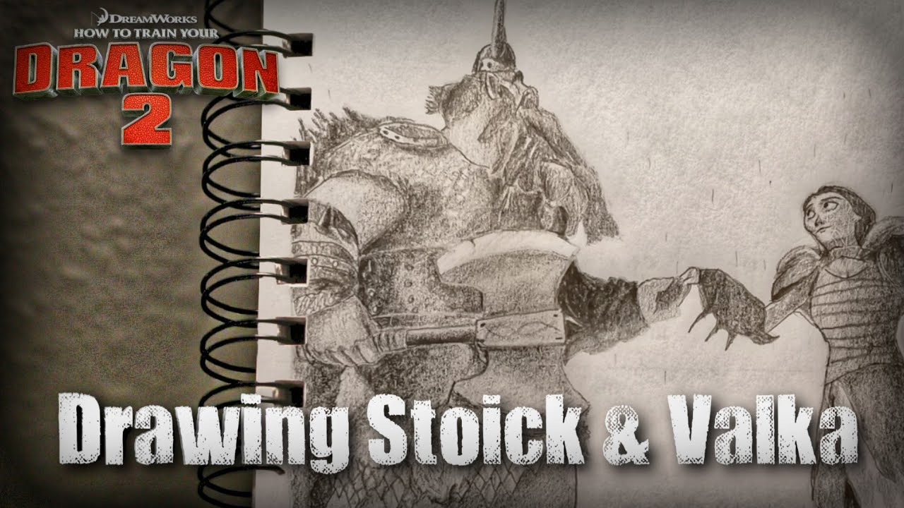How to draw Stoick & Valka from HTTYD 2 | How to draw your Dragon - YouTube