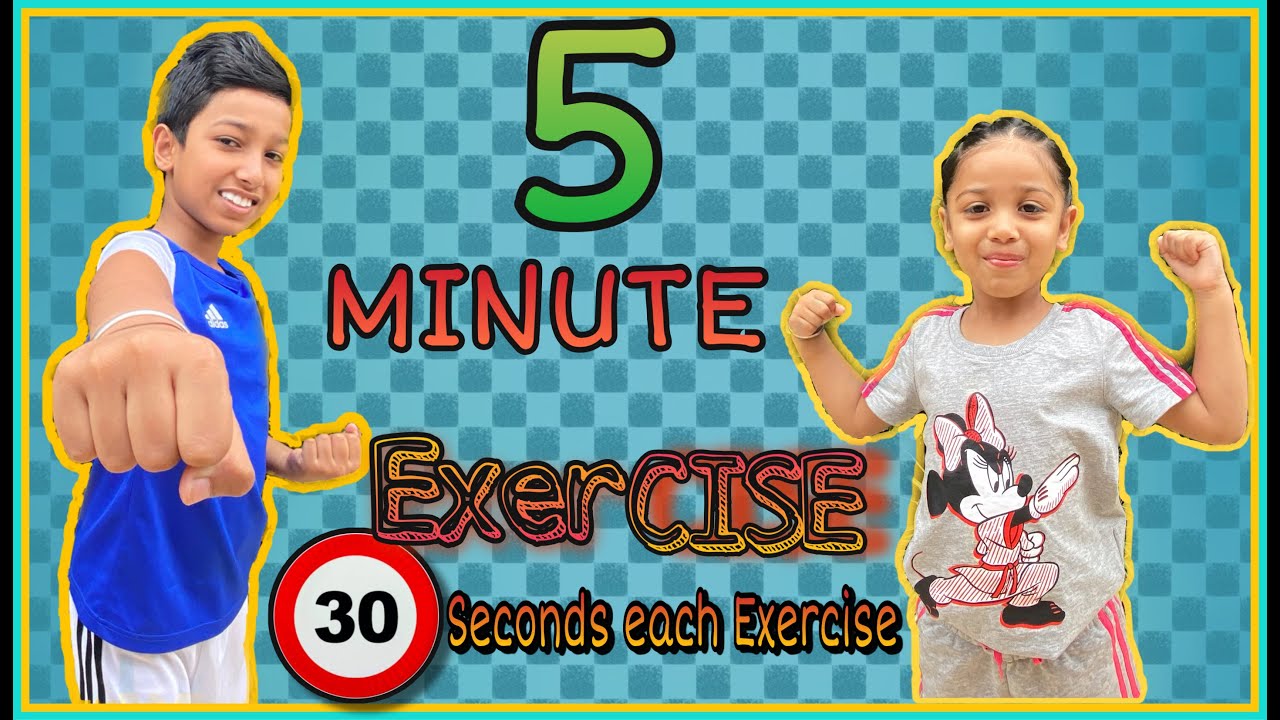 5 MINUTE EXERCISE FOR KIDS | 8 Simple Exercises | Morning Routine ...