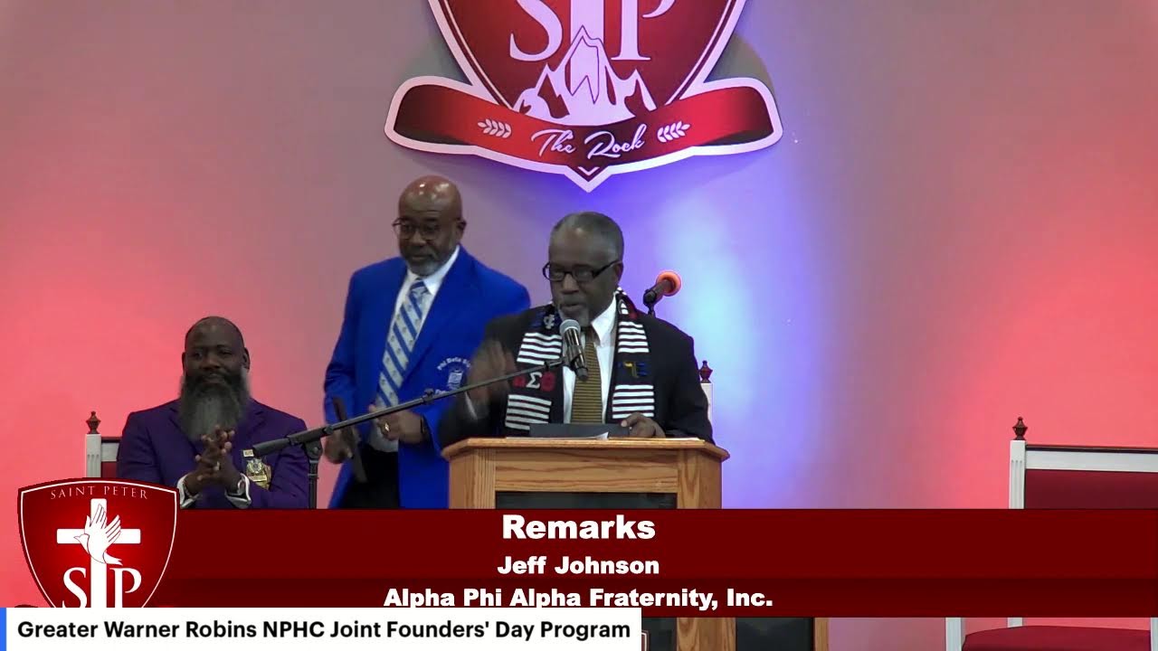 Greater Warner Robins NPHC Joint Founders' Day - YouTube