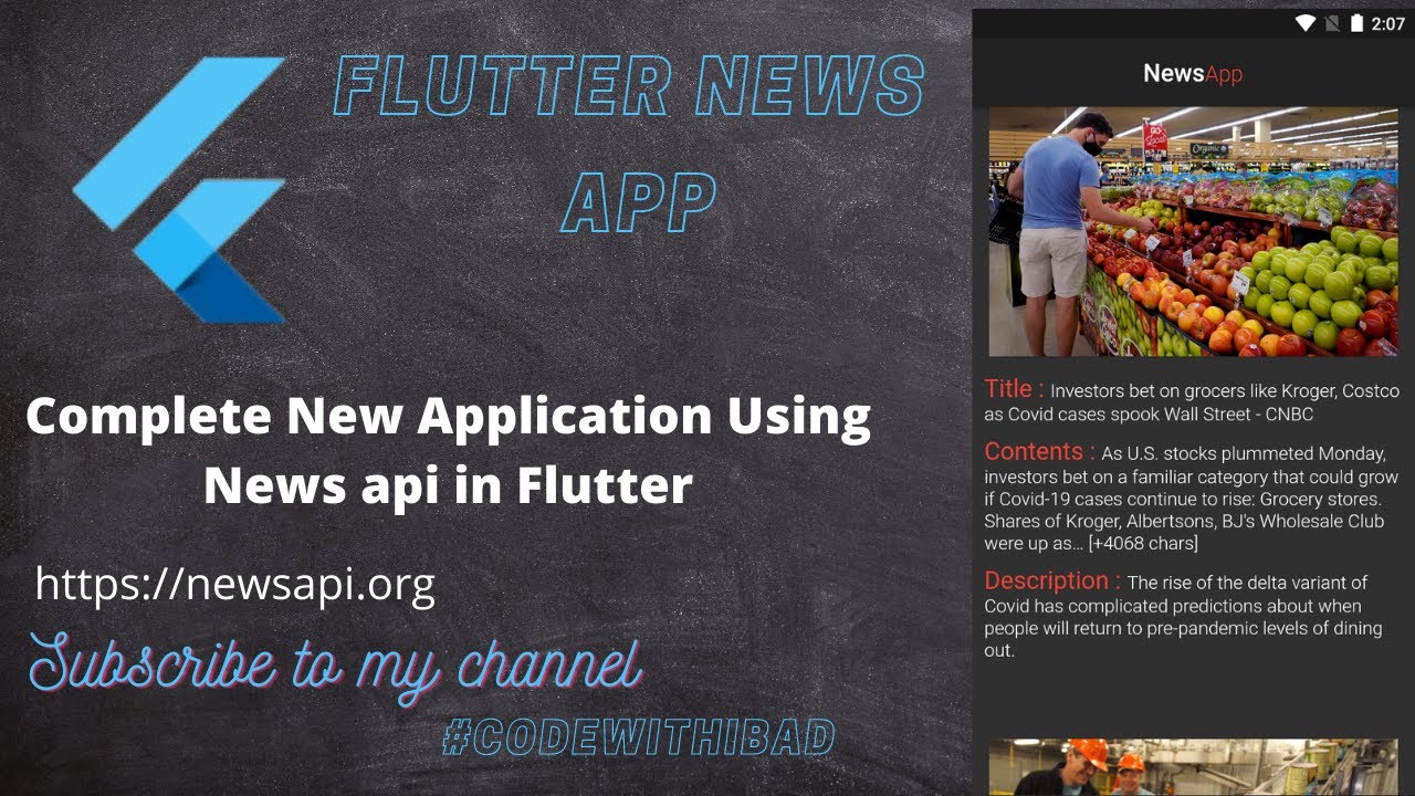 Complete News Application in flutter || News App in flutter || News App ...