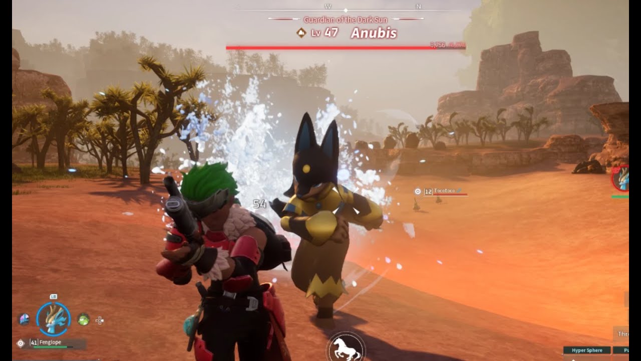 Guardian of the Dark Sun Anubis: Boss Battle - Palworld - YouTube