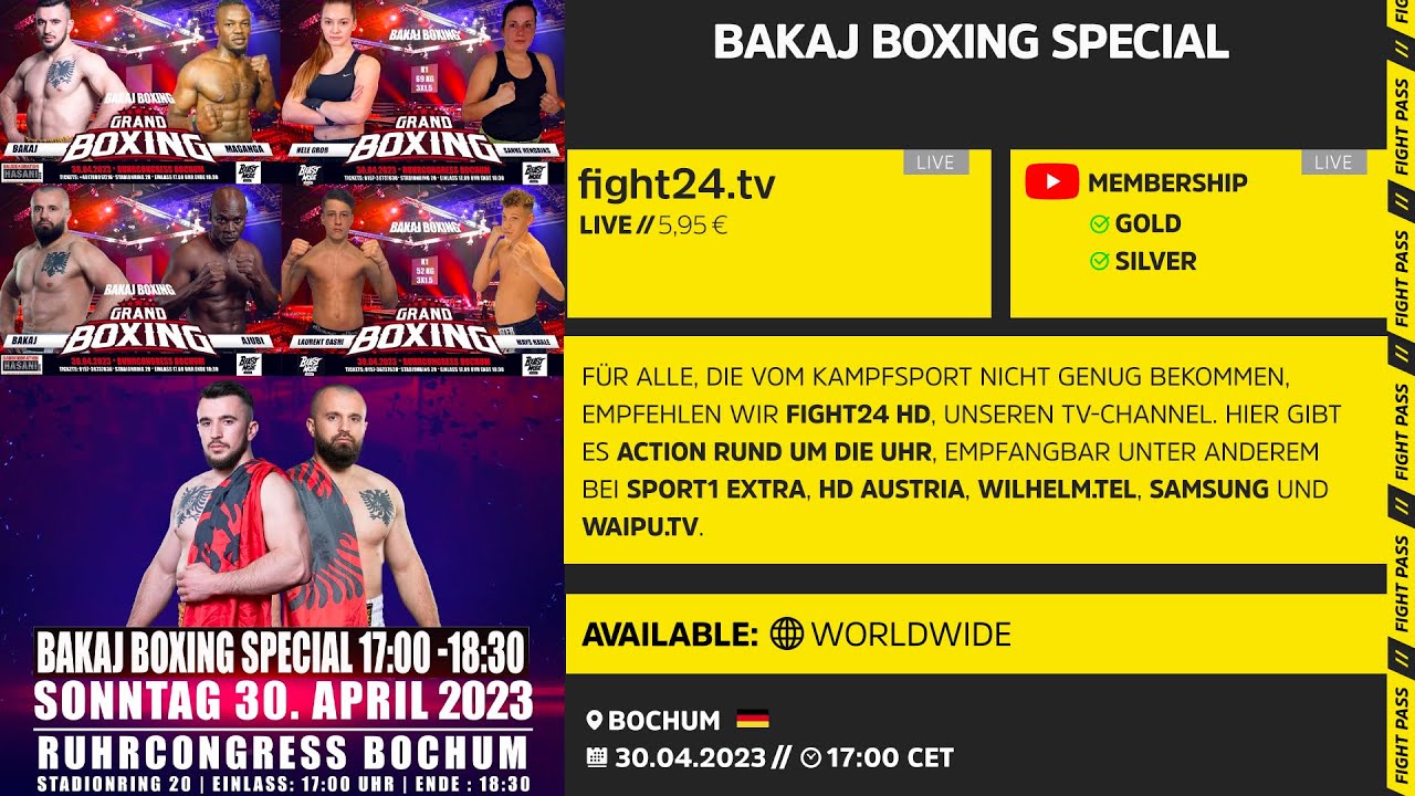 BAKAJ BOXING SPECIAL: LIVESTREAM - YouTube