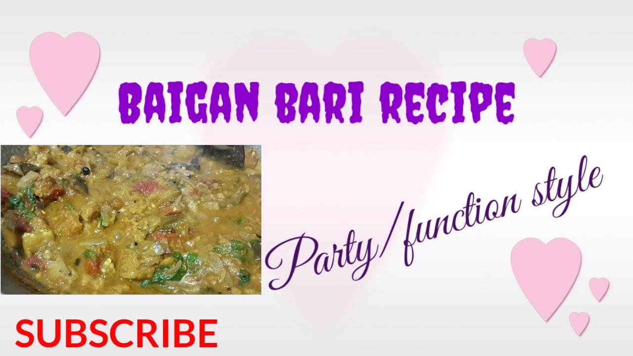 बैगन bàri recipe || Party style baigan bari🤩 || Easy to make || Home ...