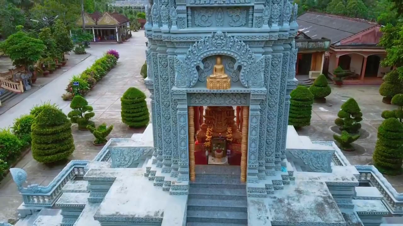 [Flycam] Chùa Samrong Sóc Trăng - Samrong pagoda | Mèo Vô Thường Vlog ...