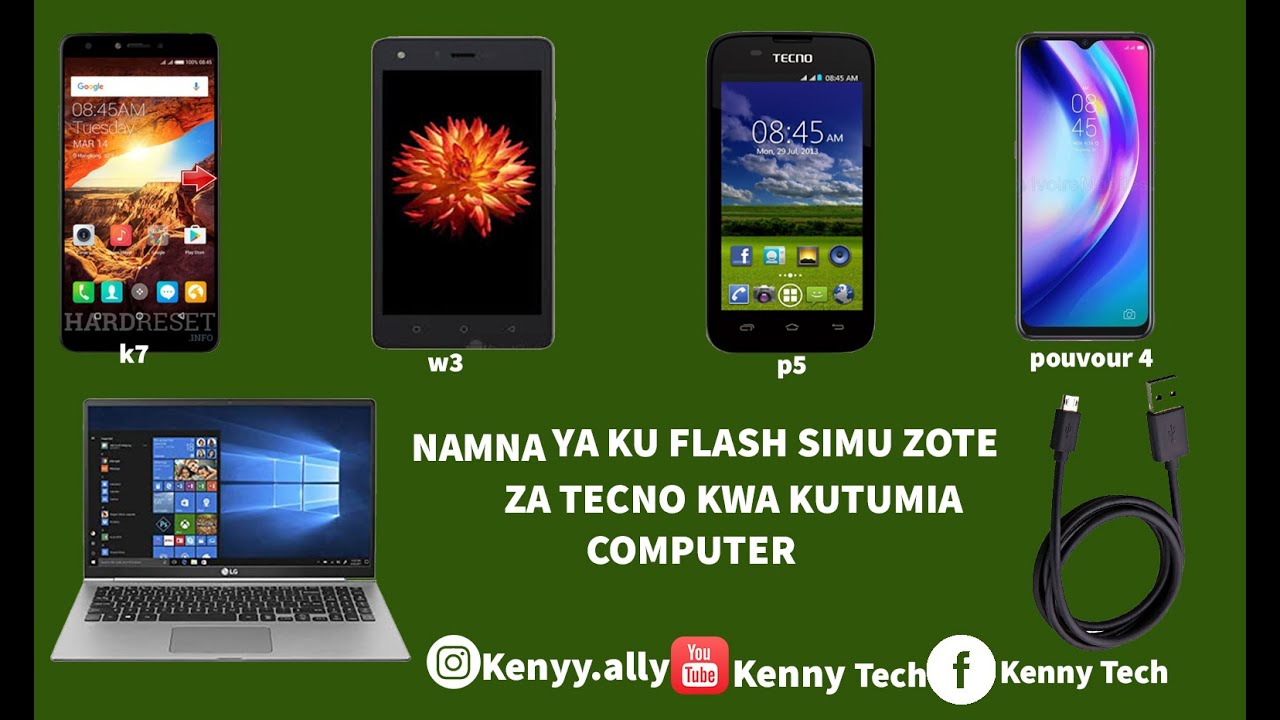 Namna ya kuflash simu zote za tecno kwa kutumia computer. How to flash ...