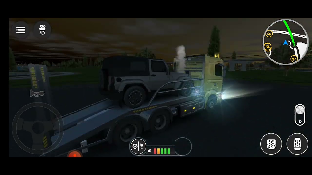 recovery truck part 14 close distance night in driver simulator 2020 ...