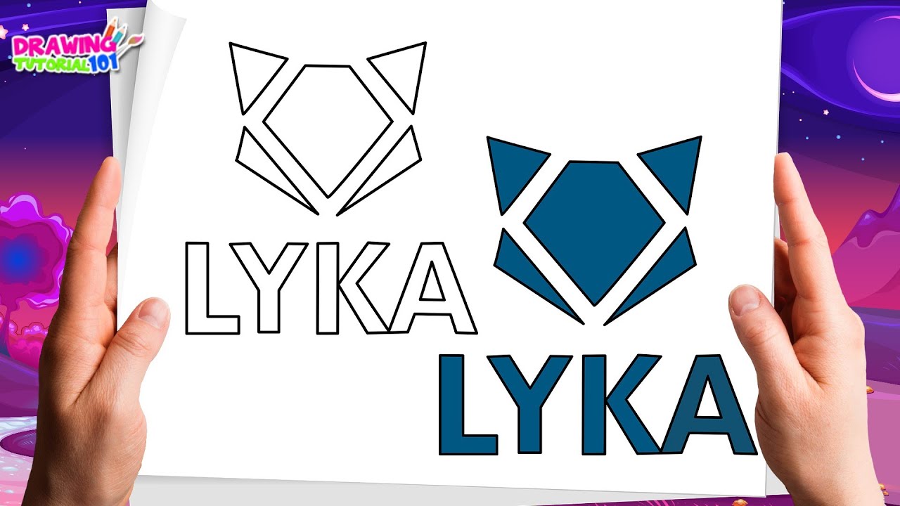 How To Draw Lyka App Step by Step Tutorial - YouTube