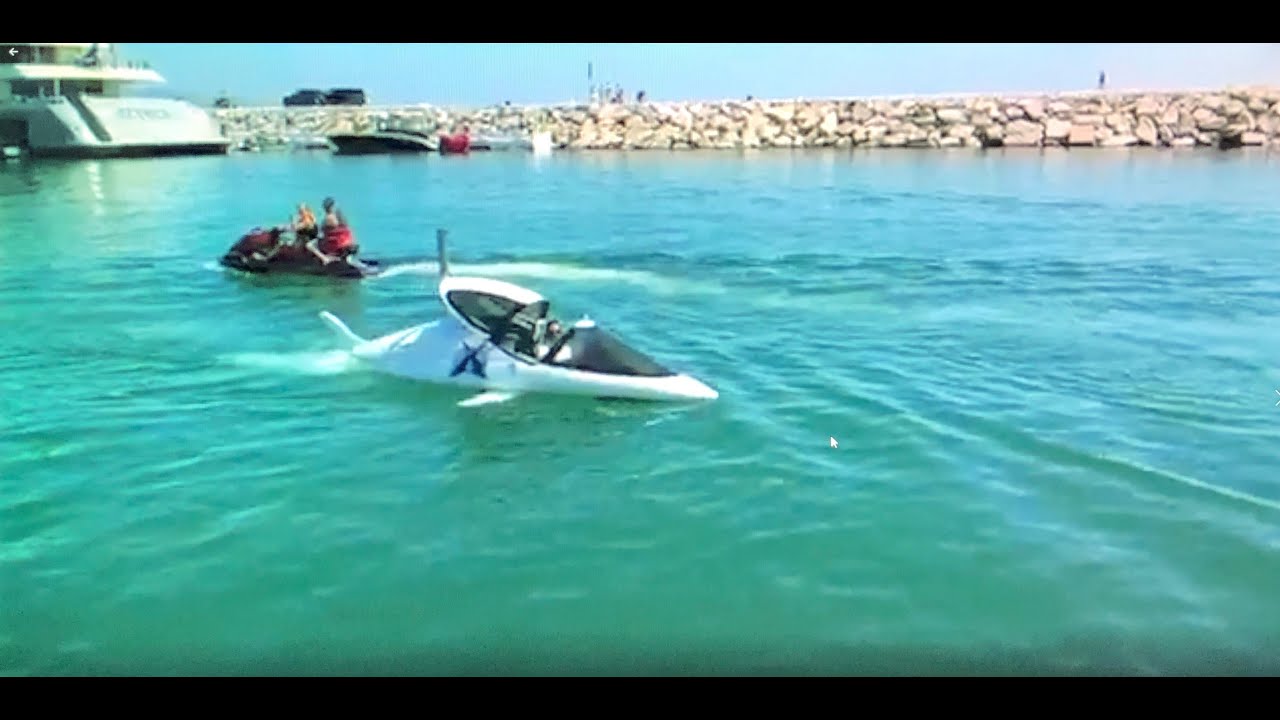 Puerto Banus Probamos el Delfin Mecanico, Espectacular juguete de 100. ...